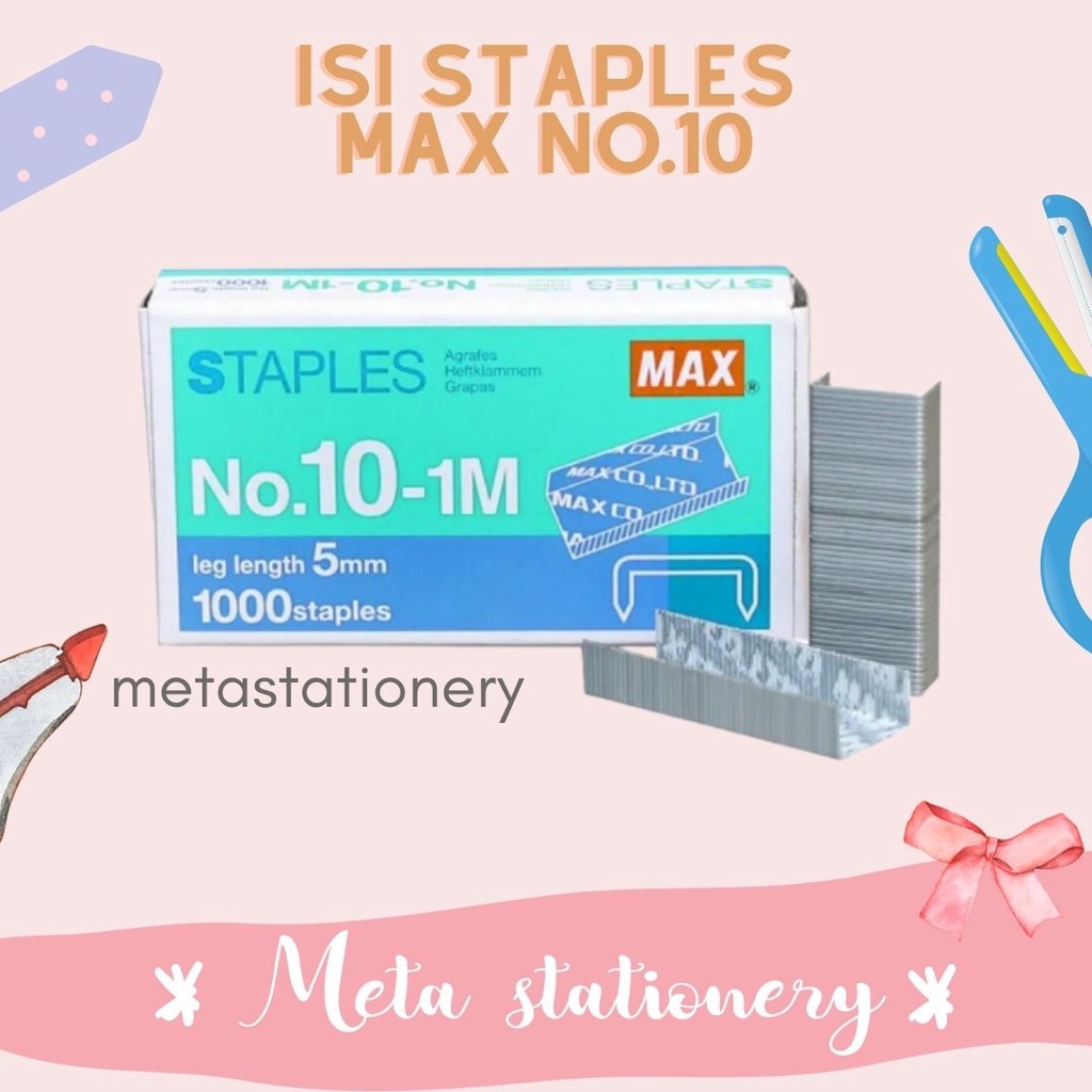 Jual Isi Staples MAX No 10 (1pc) | Shopee Indonesia