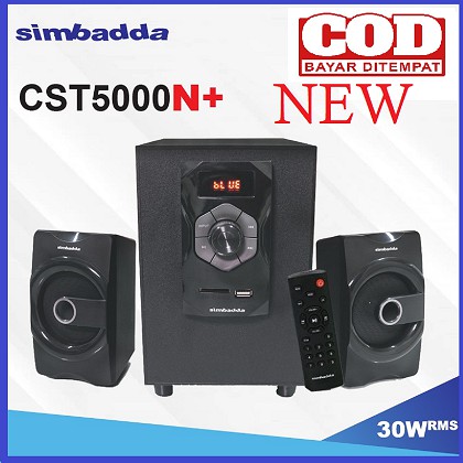 Jual Speaker Aktif Simbadda CST 5000N+PLUS LED bluetooth,usb,radio new ...
