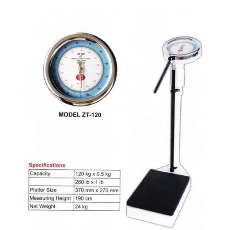 Jual TIMBANGAN SMIC ZT 120 / TIMBANGAN INJAK PLUS TINGGI BADAN ...