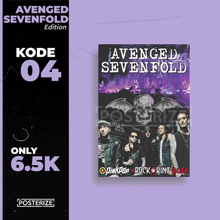 Jual POSTER BAND AVENGED SEVENFOLD A7X WALL DECOR MURAH | Shopee Indonesia