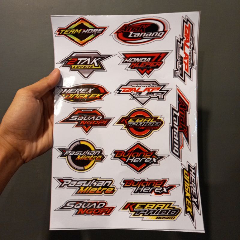 Jual Stiker Racing Stiker Herex Stiker Tangki CB GL | Shopee Indonesia