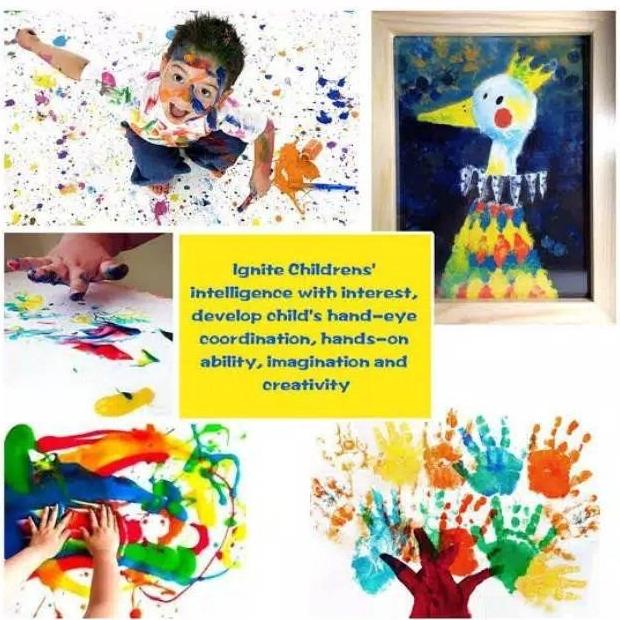 Jual Mainan Edukasi Anak Flomo Neon Washable Finger Paint Mewarnai ...