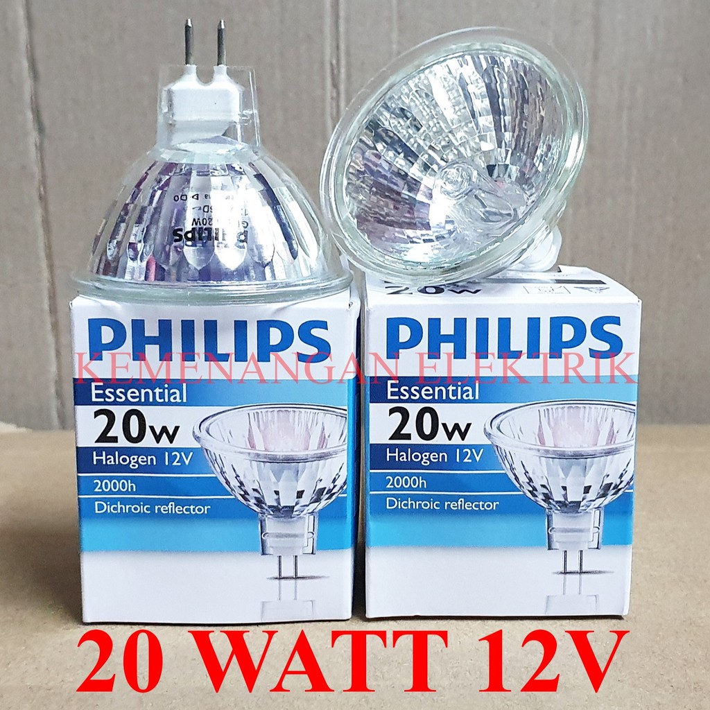 Jual LAMPU PHILIPS HALOGEN 20W 12V MR16 KUNING DICHROIC 20 W 20WATT 12 ...