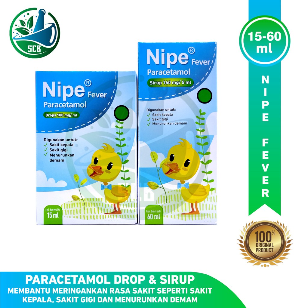 Jual Nipe Fever Paracetamol Varian - Obat Sakit Kepala/Gigi dan Menurunkan Demam | Shopee Indonesia
