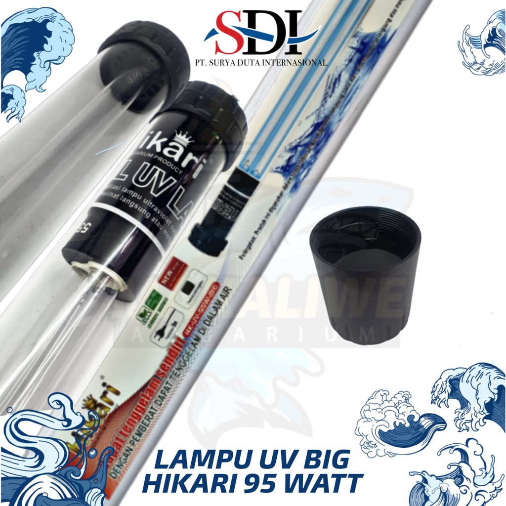 Jual LAMPU UV ULTRAVIOLET HIKARI HK UV BIG 95 WATT dilengkapi dengan permberat dan cocok untuk ...