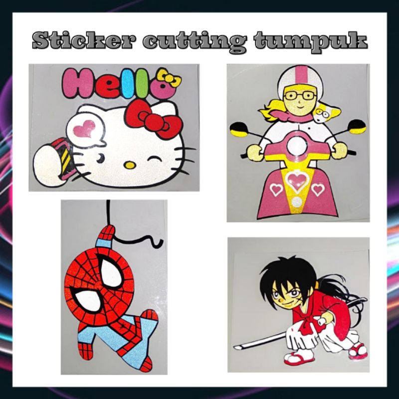 Jual Stiker lucu sticker motor setiker cutting tumpuk edisi gambar ...