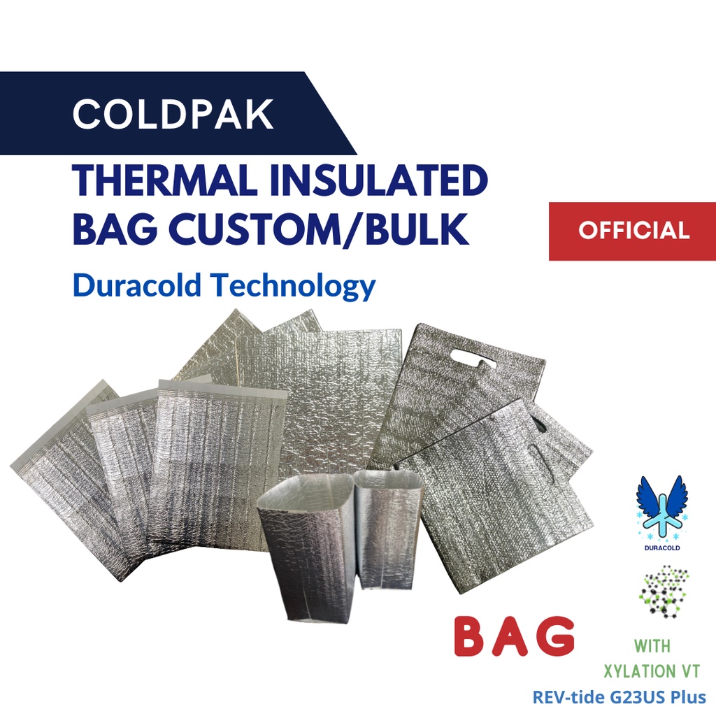 Jual COLDPAK Custom/Bulk Order Cooler Thermal Pouch Bag Box Packaging ...