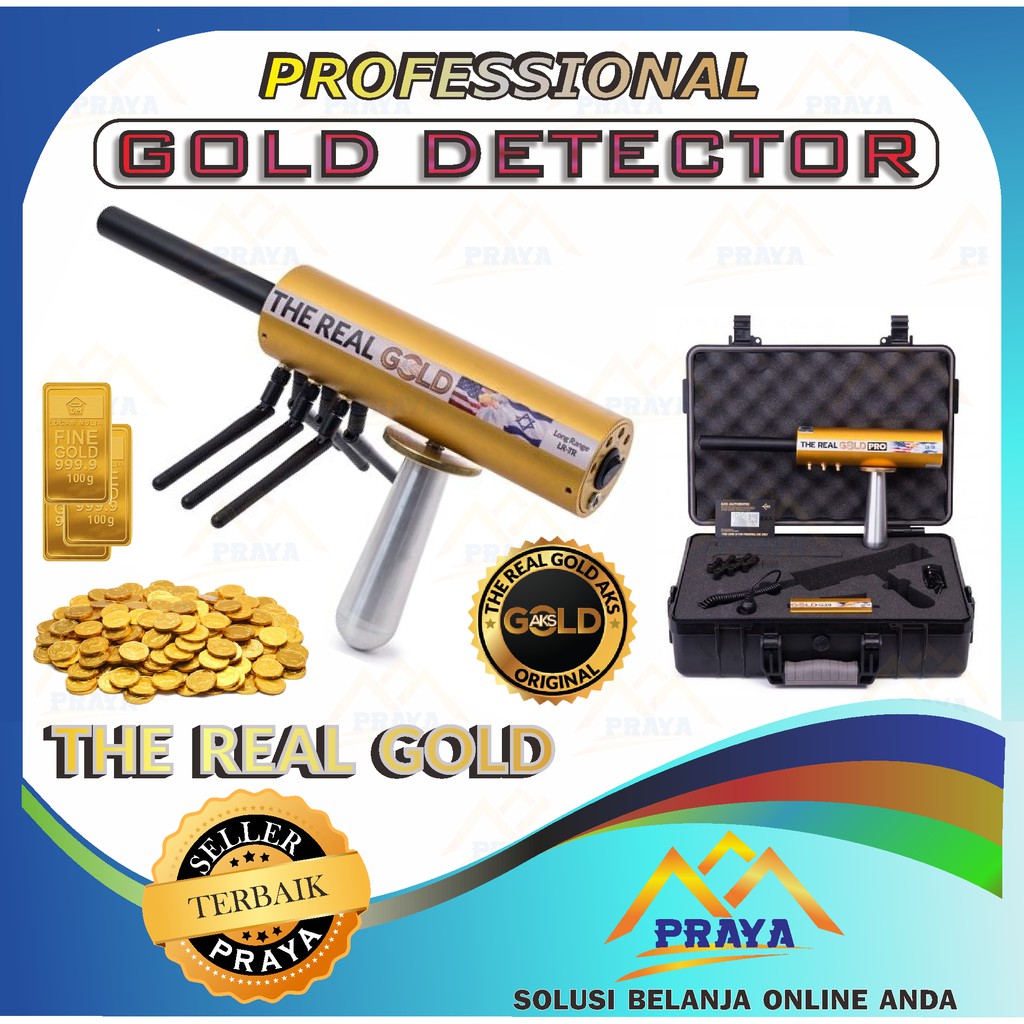 Jual THE REAL GOLD PROFESSIONAL METAL DETECTOR EMAS PERAK LOGAM PENCARI ...