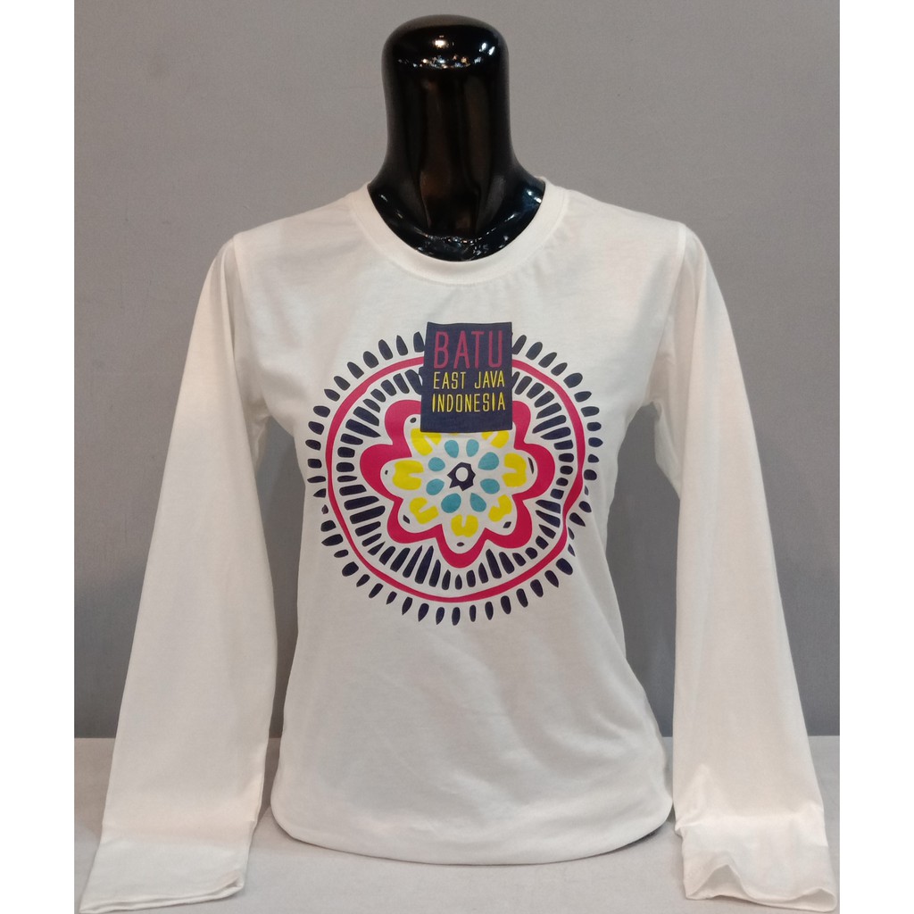 Jual Kaos Malang T-Shirt Wanita Panjang TJV NKPJV002 / Kaos Premium Cewek Panjang / Kaos Oleh ...