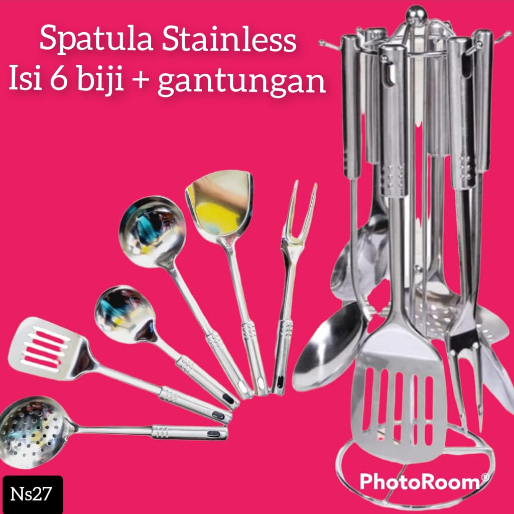 Jual SPATULA STAINLESS SET 7IN 1 | Shopee Indonesia