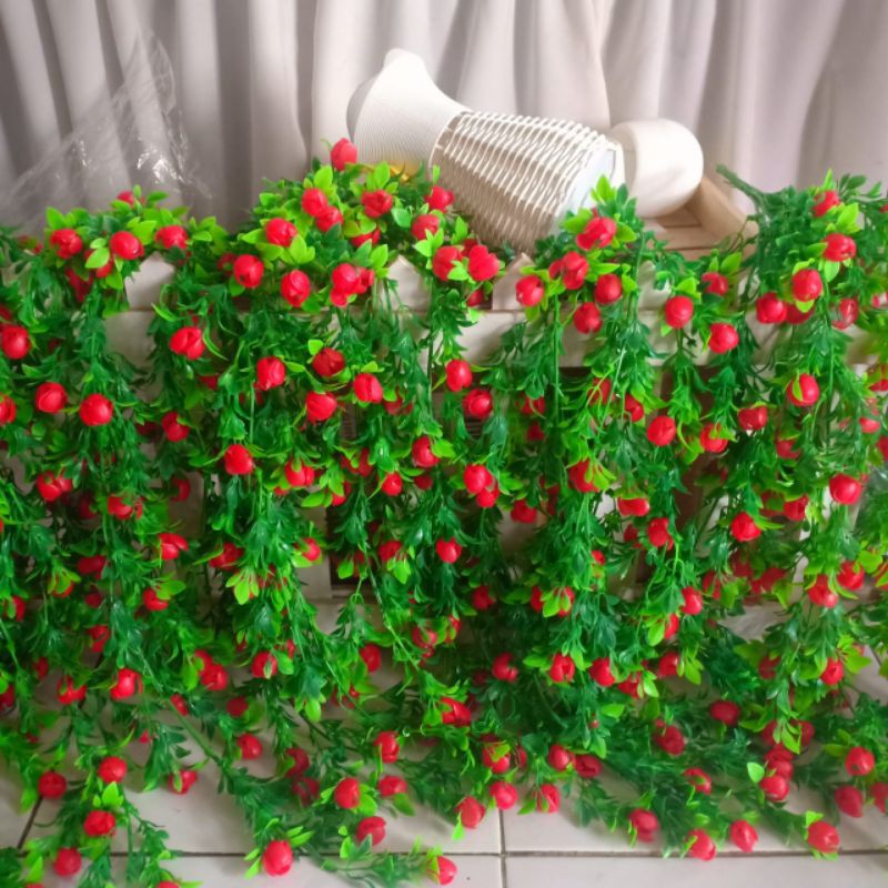 Jual bunga juntai vernalya+wajikJuntai/Bunga Plastik/Daun Rambat ...