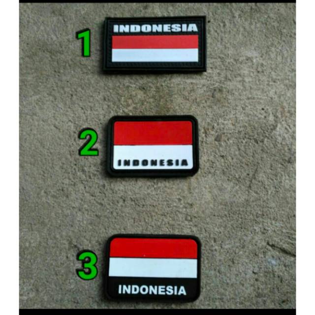 Jual Patch Rubber Indonesia Patch Bendera Merah Putih | Shopee Indonesia