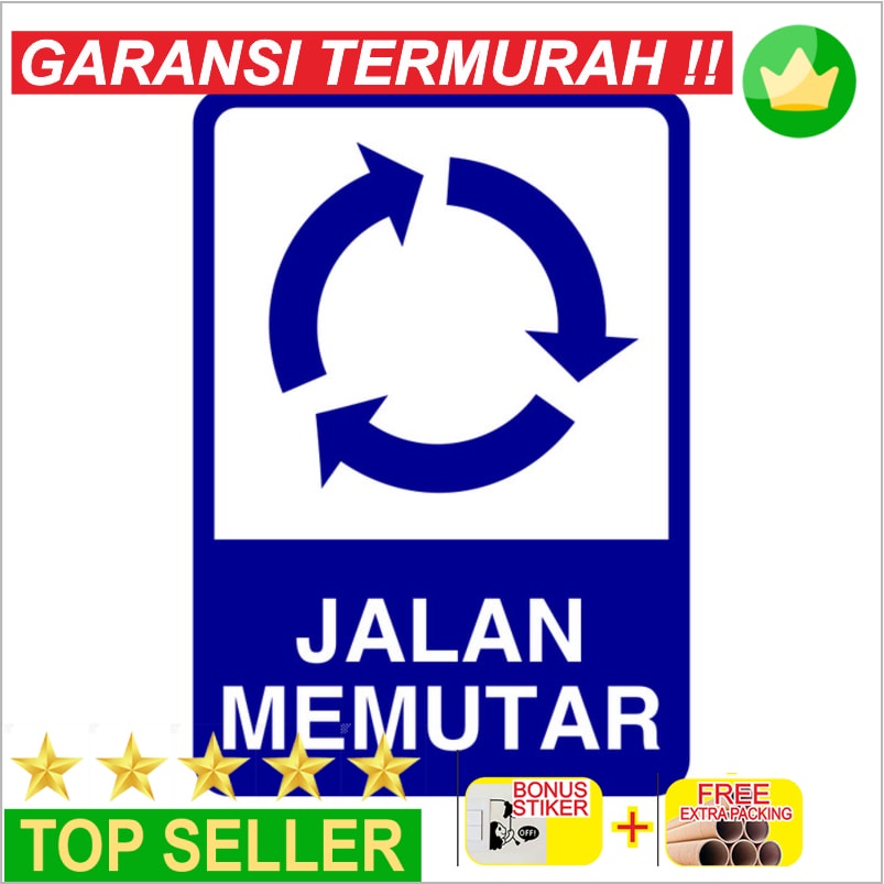 Jual Promo RAMBU JALAN MEMUTAR 35CM X 50CM PLAT ALUMUNIUM Keren ...