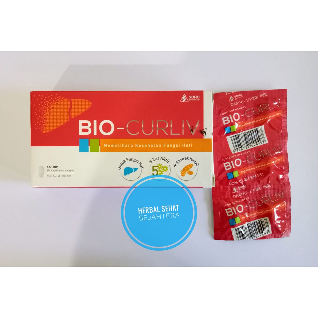 Jual BIO CURLIV TABLET Bio Curliv Biocurliv Tablet - Soho | Shopee ...
