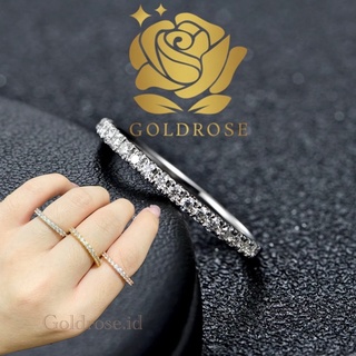 Jual Cincin Listing Titanium model Cincin Tumpuk BV2 Lapis Emas 18k ANTI KARAT perhiasan crystal ...