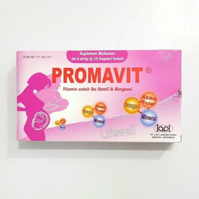Jual PROMAVIT Suplemen Kesehatan Ibu Hamil dan Menyusui 60kapsul ...