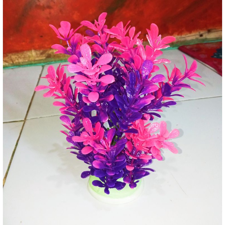 Jual Tanaman aquarium pelastik tinggi 15cm untuk dekorasi akuarium ...