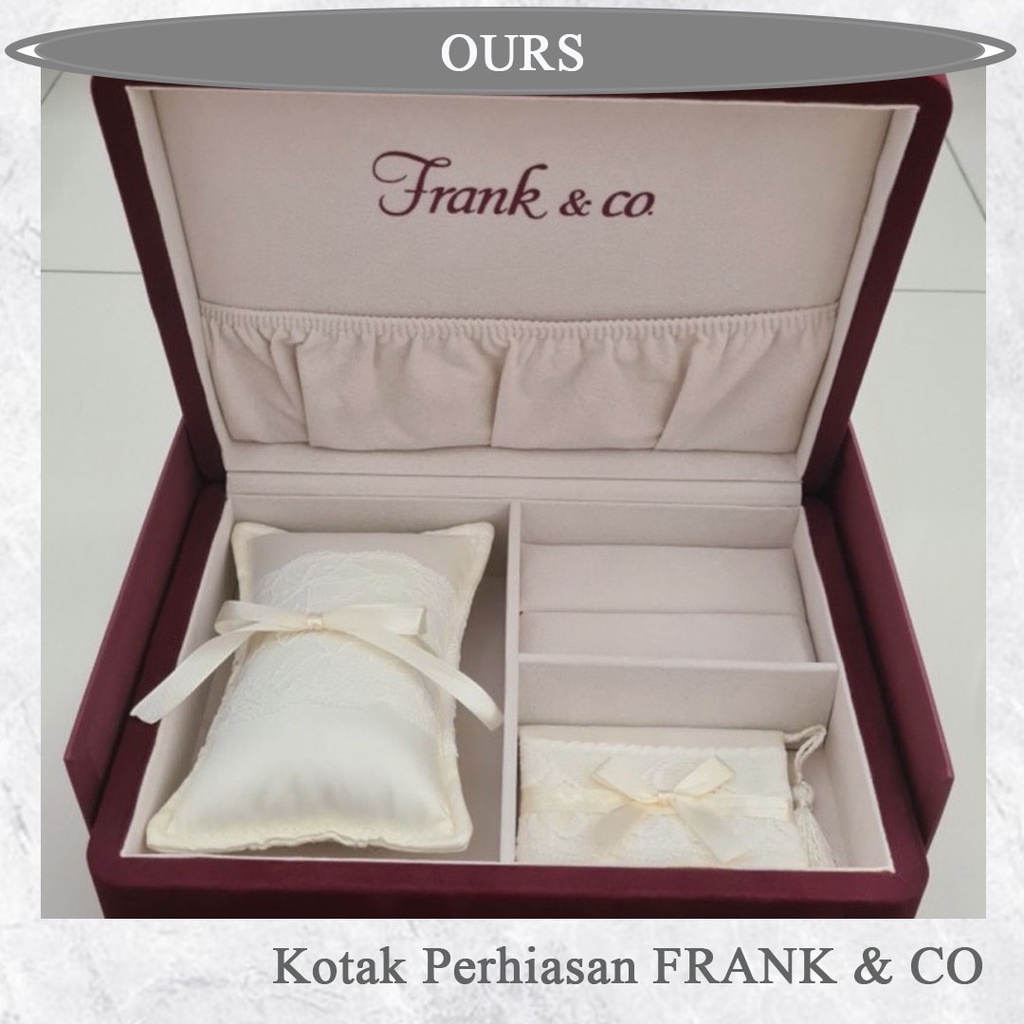 Jual KOTAK PERHIASAN FRANK N CO SET KHUSUS SESERAHAN WEDDING + hardbox ...