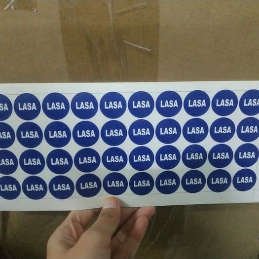 Jual STIKER LASA MERAH / BIRU DIA 2 CM | Shopee Indonesia