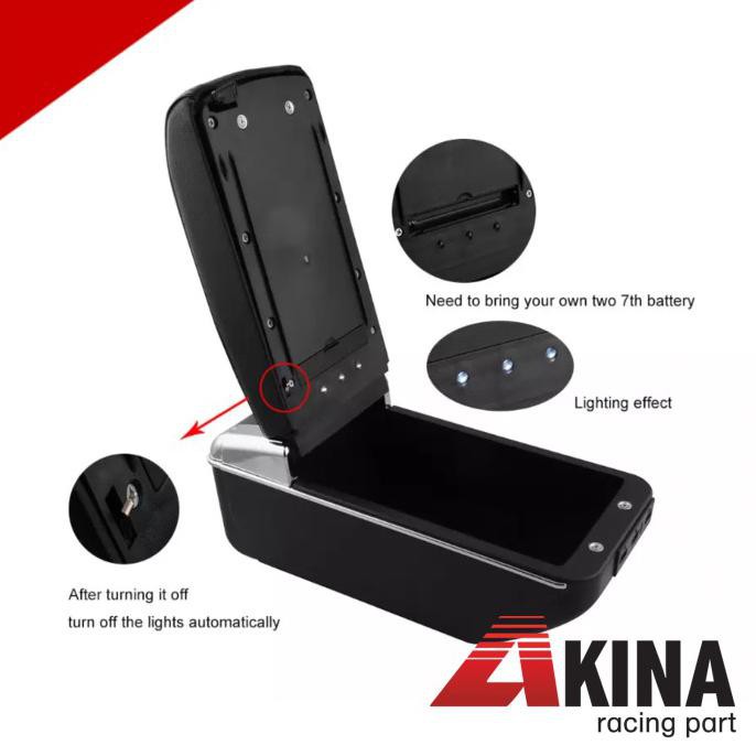 Jual Armrest Mobil Console Box Usb Universal Semua Mobil Akina ...
