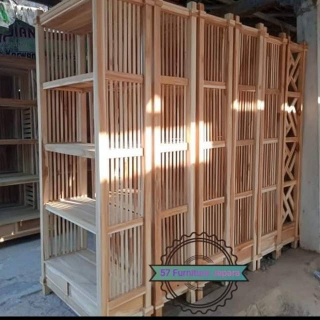 Jual Rak Tempat Boneka Pajangan Rak Buku/ Berkas Kantor jati Mentahan ...