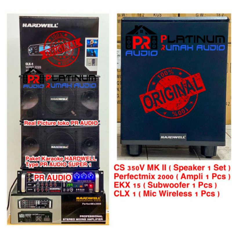 Jual Paket Sound System Karaoke HARDWELL PR AUDIO SUPER 1 ( ORIGINAL ...