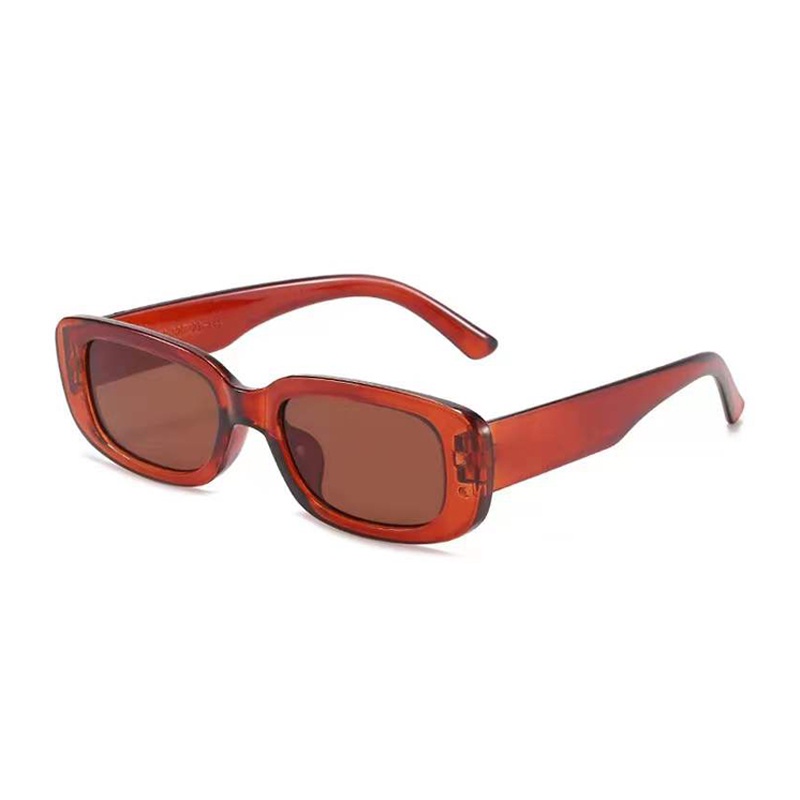 Jual Kacamata Retro Gladys Frame Kotak (Brown) | Shopee Indonesia