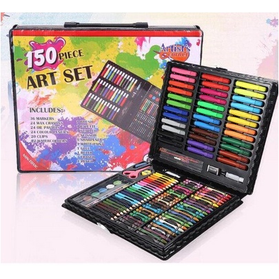 Jual Crayon Isi 150 Pcs Warna Art Set Krayon Colorful Pensil Pewarna ...