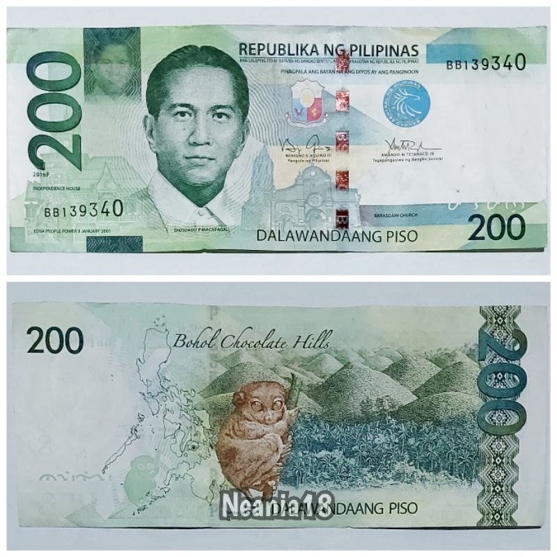 Jual Koleksi Peso Pilipina Pecahan 200 Peso | Shopee Indonesia