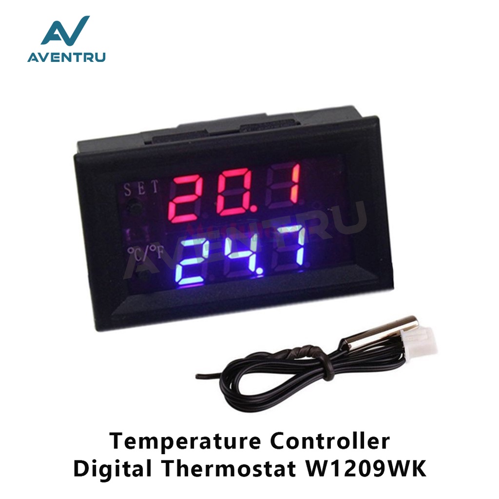 Jual W1209WK / W2809WK Temperature Controller Digital Thermostat AC ...