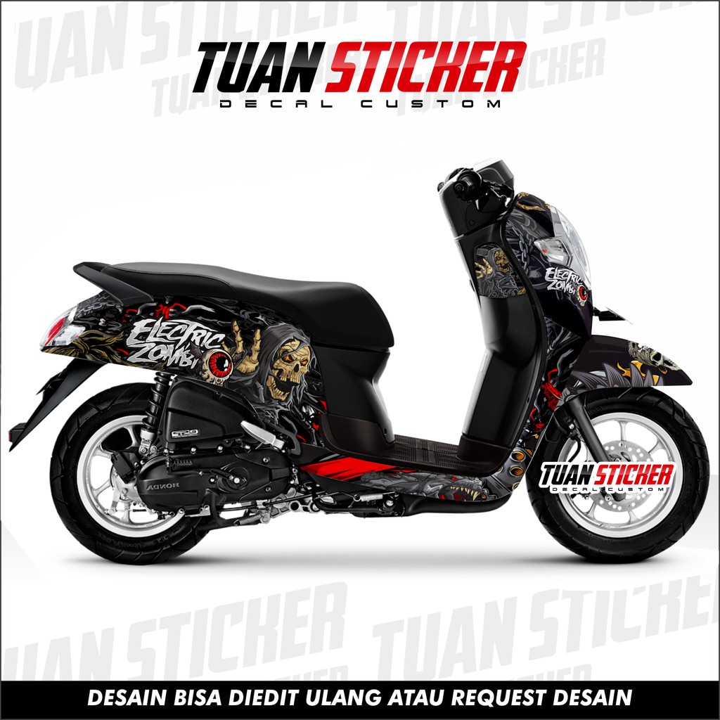 Jual Sticker Striping Decal Scoopy New, decal scoopy, cetak striping ...