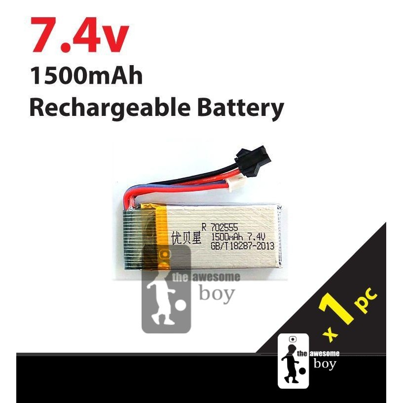 Jual Baterai Remote Control RC Toys 7.4V 1500mAh WL Toys Drone Car ...