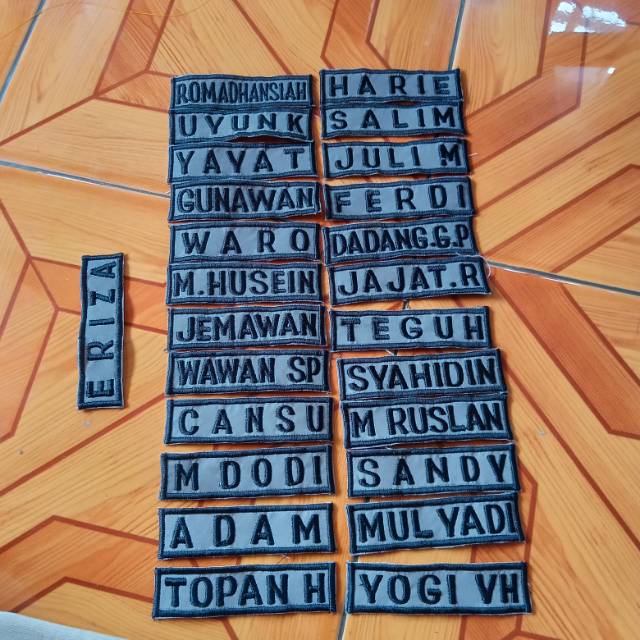 Jual bordir nama tempel | Shopee Indonesia