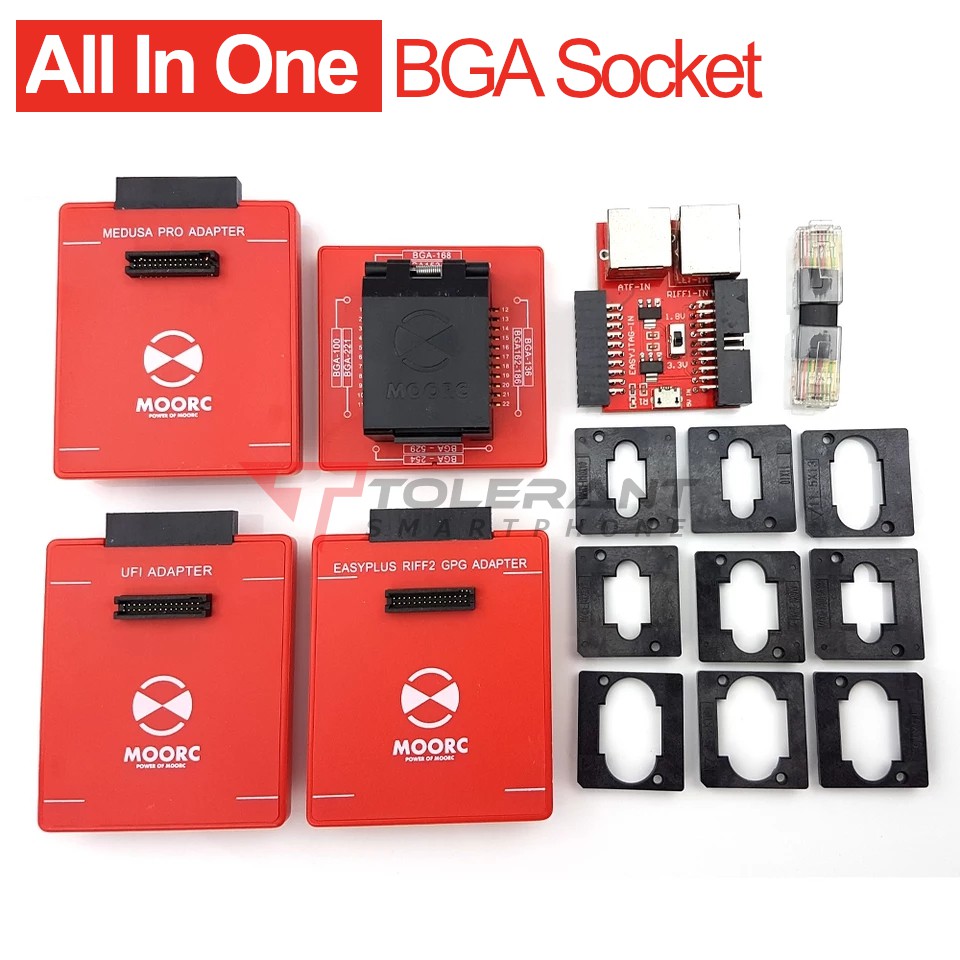 Jual EMATE X / 13 in 1 Soket BGA eMMC Universal for Ufibox Riff Z3x ...