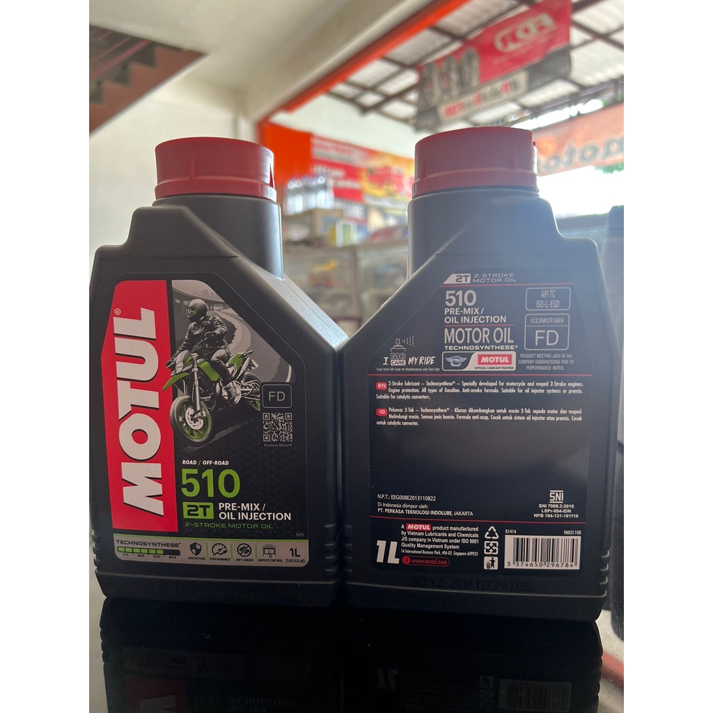Jual Oli Samping Motor Motul 510 2T 1 liter | Shopee Indonesia
