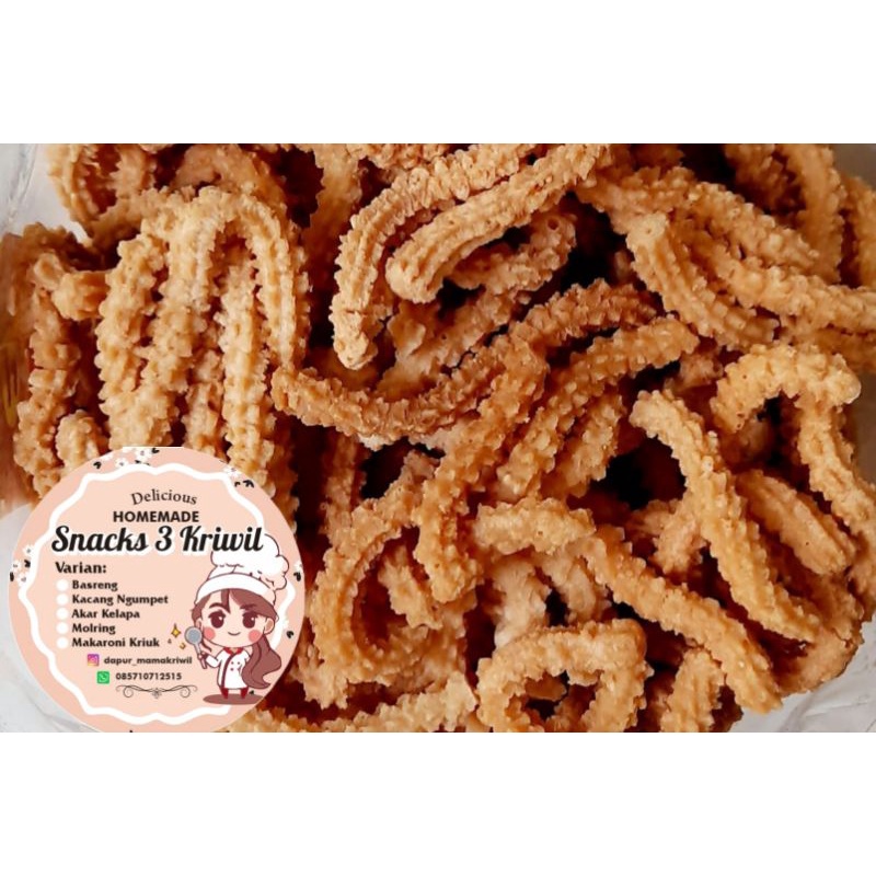 Jual kue akar kepala manis gurih kemasan 200gr enak halal / jajanan ...