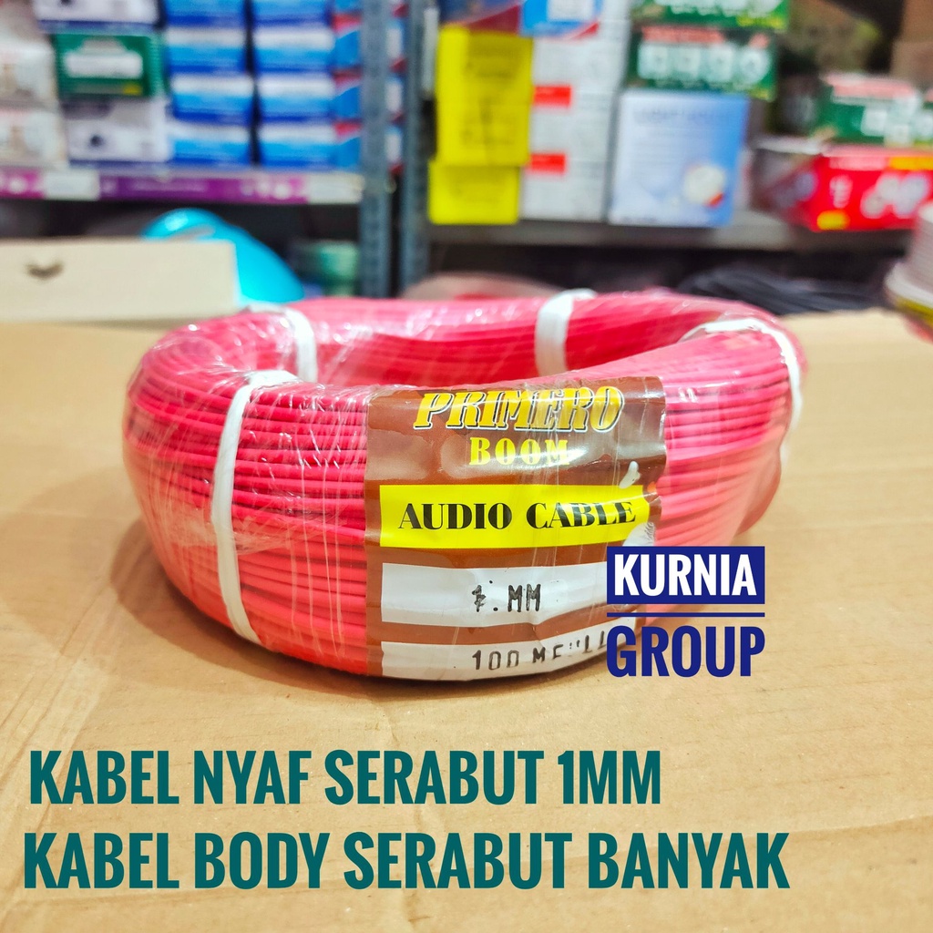 Jual Kabel NYAF 1mm Serabut Kabel Body Serabut NYAF 1 x 1mm Listrik Harga Per Roll 100M Cable ...