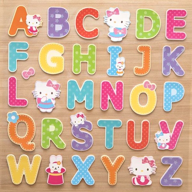 Jual Sticker wallpaper wallstiker Stiker huruf/ abjad / alphabet ...