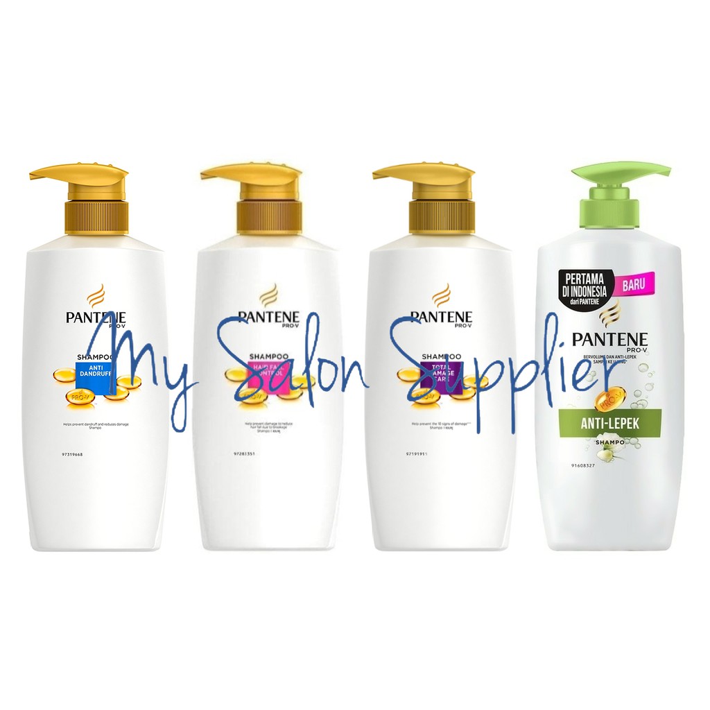 Jual Pantene Shampoo Pump 750ml Anti Lepek / Total Damage Care / Hair ...