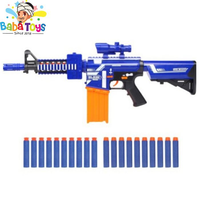Jual Jual BLAZE STORM GUN M4 CARBINE BLASTER 7054 ( REPLIKA NERF ...