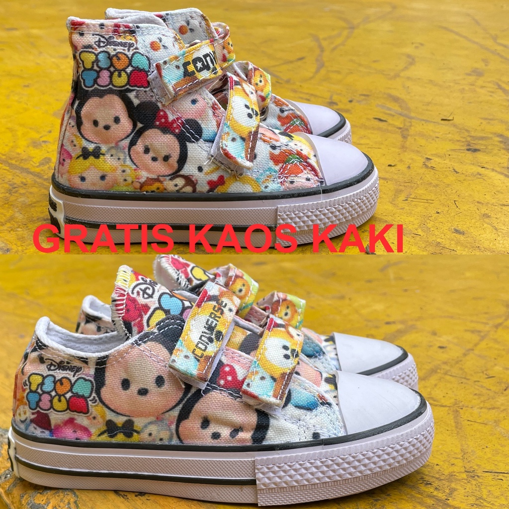 Jual Sepatu Anak Perempuan Converse Motif Karakter kartun Miki Mouse ...