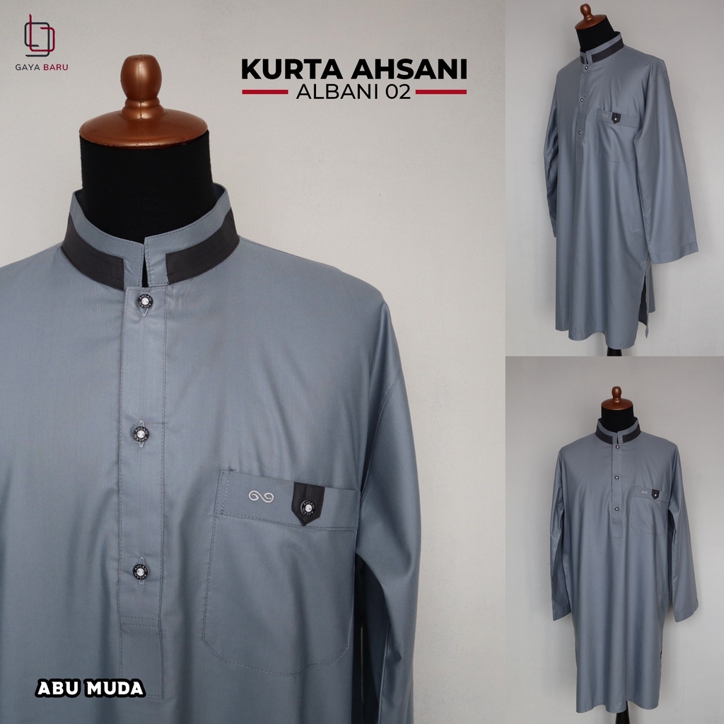 Jual AHSANI Gamis Pria Dewasa Gamis Pria Pakistan Model Albani 02 ...