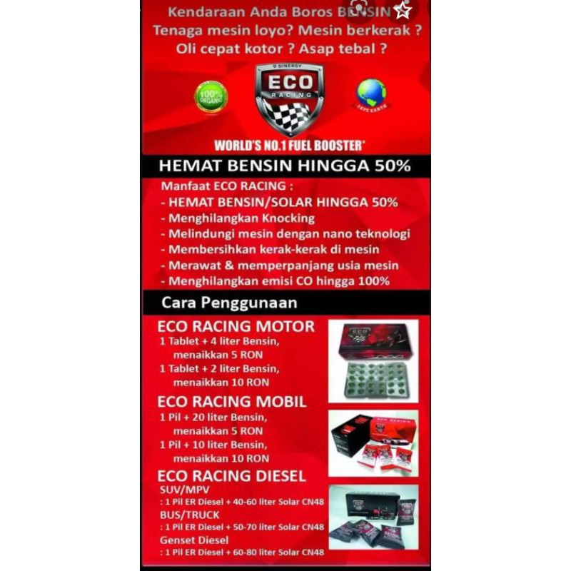 Jual Eco Racing Mobil(satuan) | Shopee Indonesia