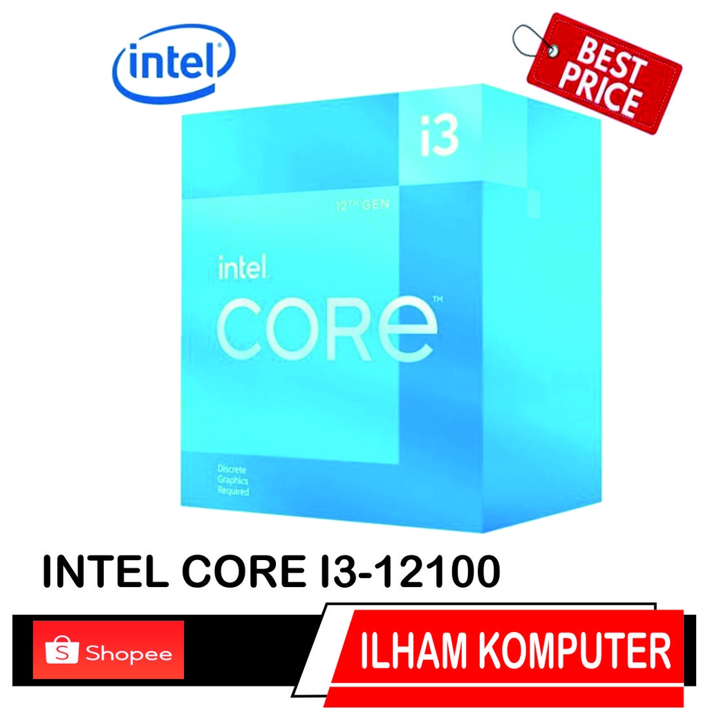 Jual Intel Core i3 12100 4 Core 8 Threads Alder Lake - LGA1700 | Shopee Indonesia