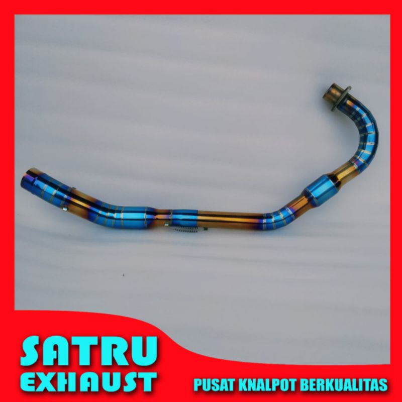 Jual Pipa leheran knalpot bluegold megapro primus gl pro max full ...