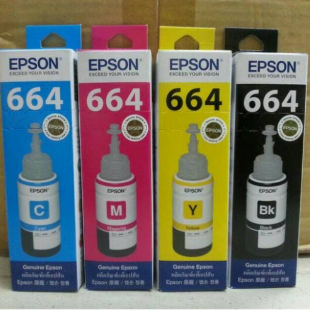 Jual Tinta printer epson 664 series ori | Shopee Indonesia