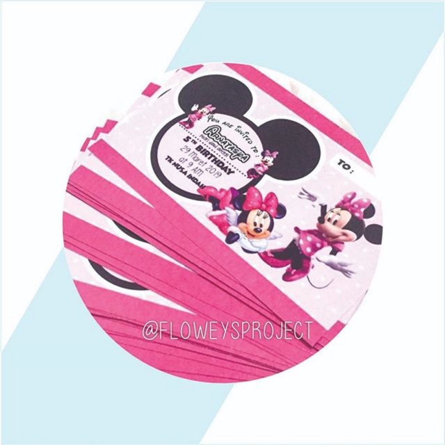 Jual Undangan Ultah Minnie Mouse (16pcs) | Shopee Indonesia