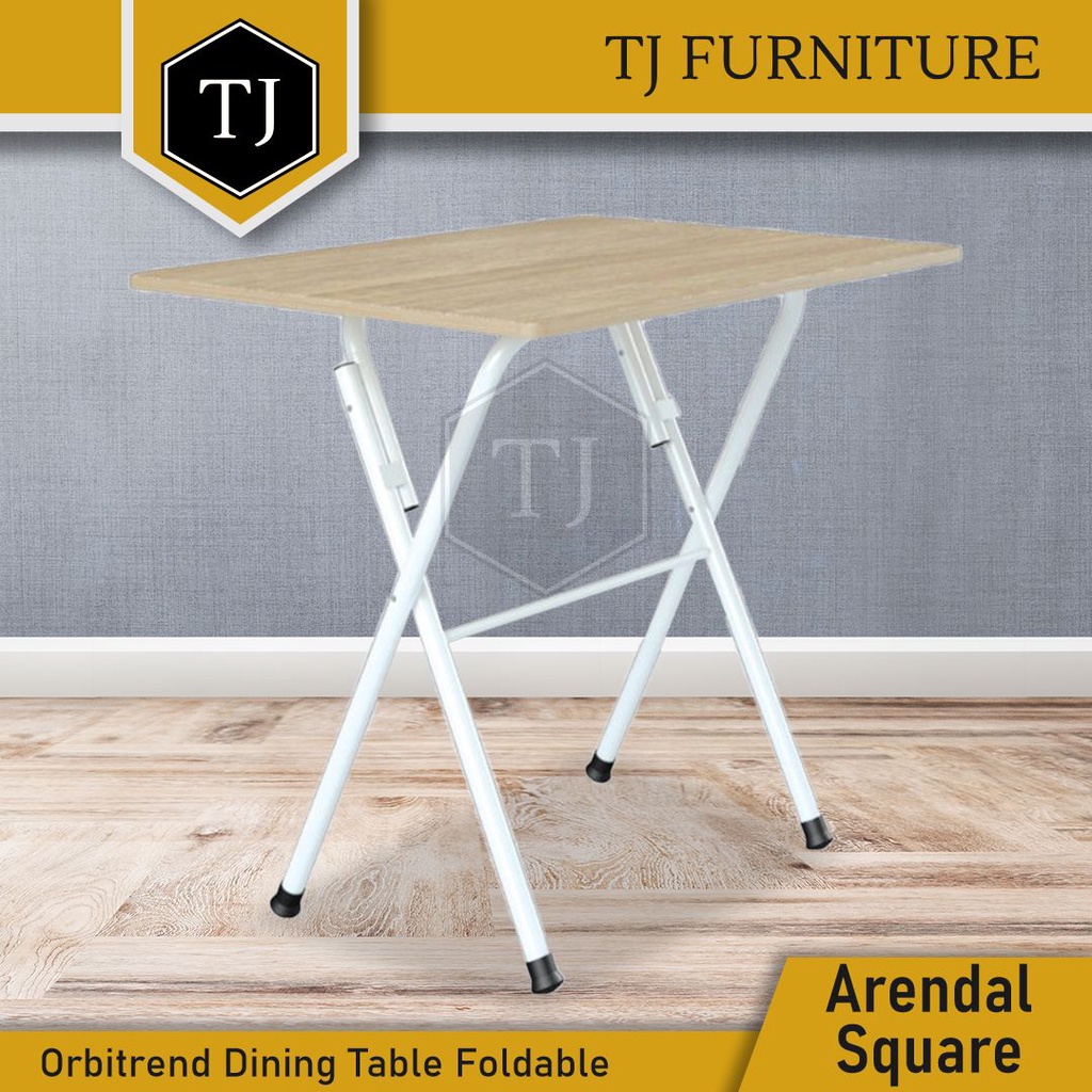 Jual Orbitrend Meja Makan Lipat Kayu Kaki Besi / Folding Dining Table ...