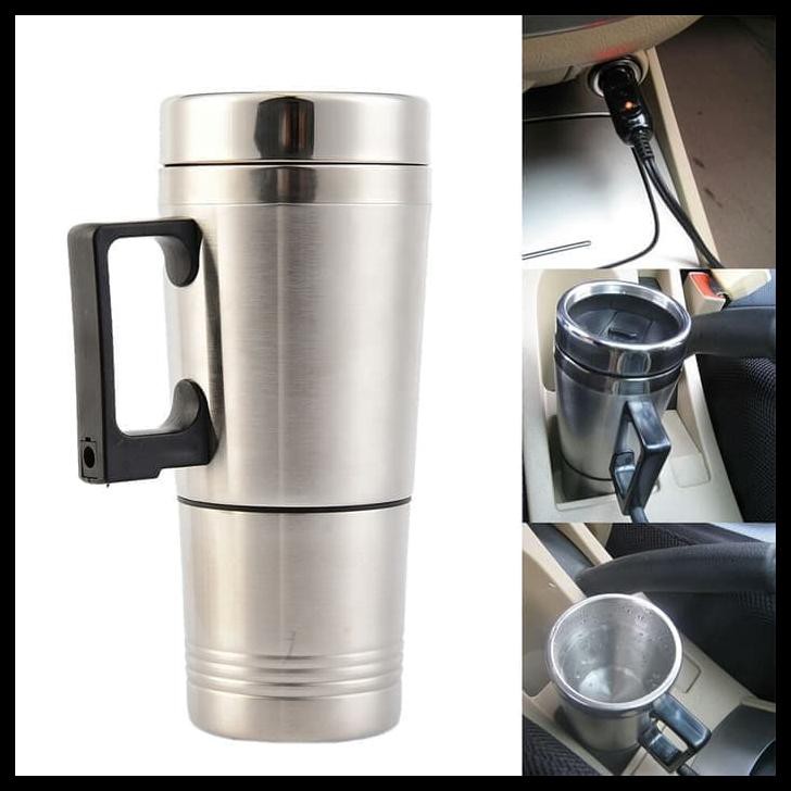 Jual PEMANAS AIR LISTRIK MOBIL STAINLESS WITH CAR CHARGER TERMOS AIR ...