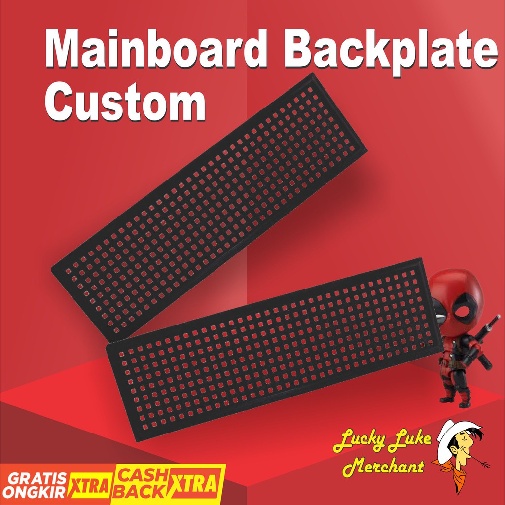 Jual Backpanel Backplate Custom Universal Motherboard Back Panel Back ...